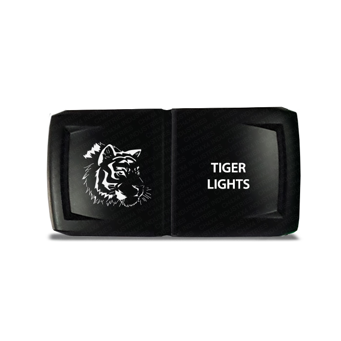 CH4x4 Rocker Switch V2 Tiger Lights Symbol – Horizontal – CH4X4 Industries